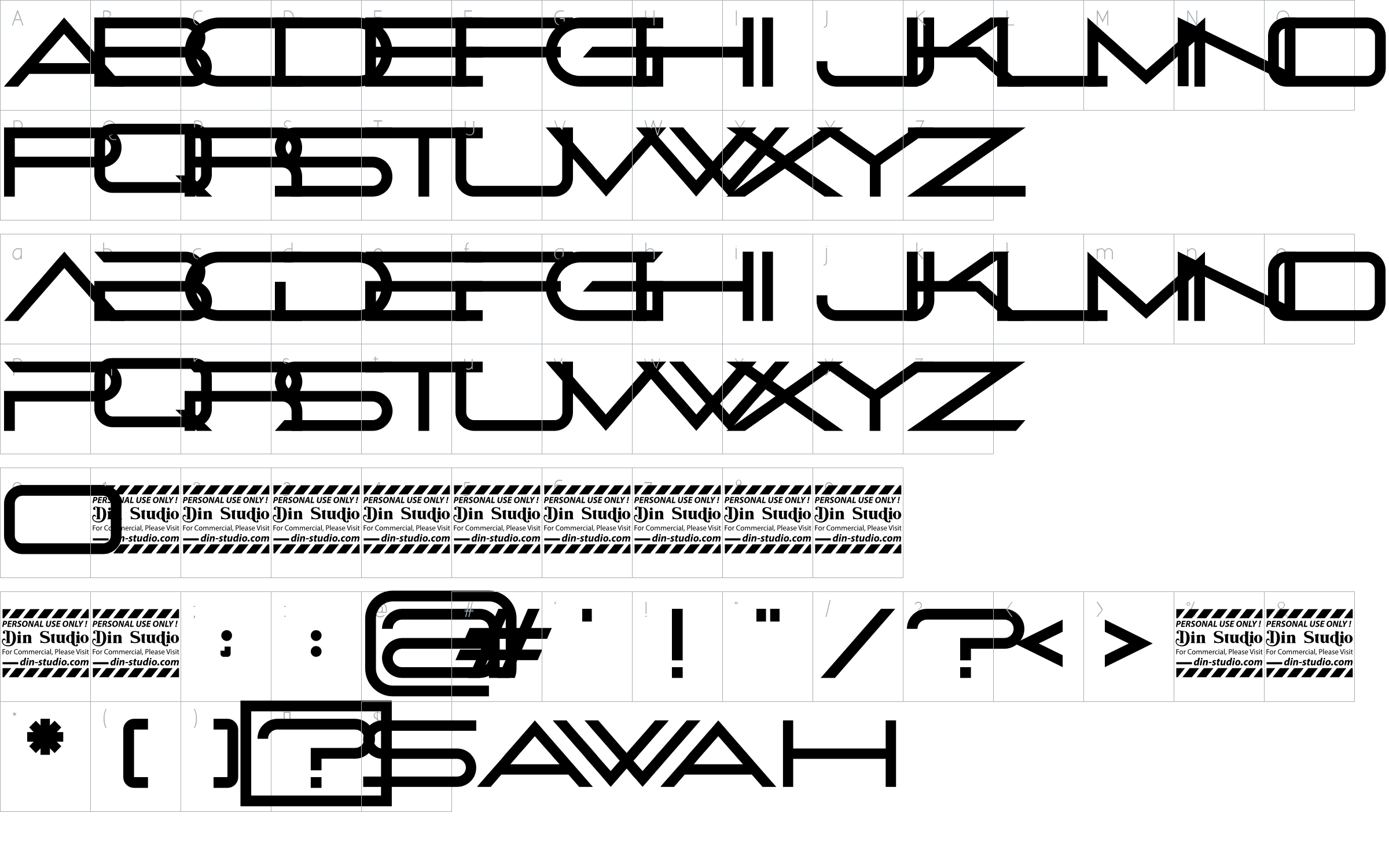 SAWAH font details - clickfreefonts