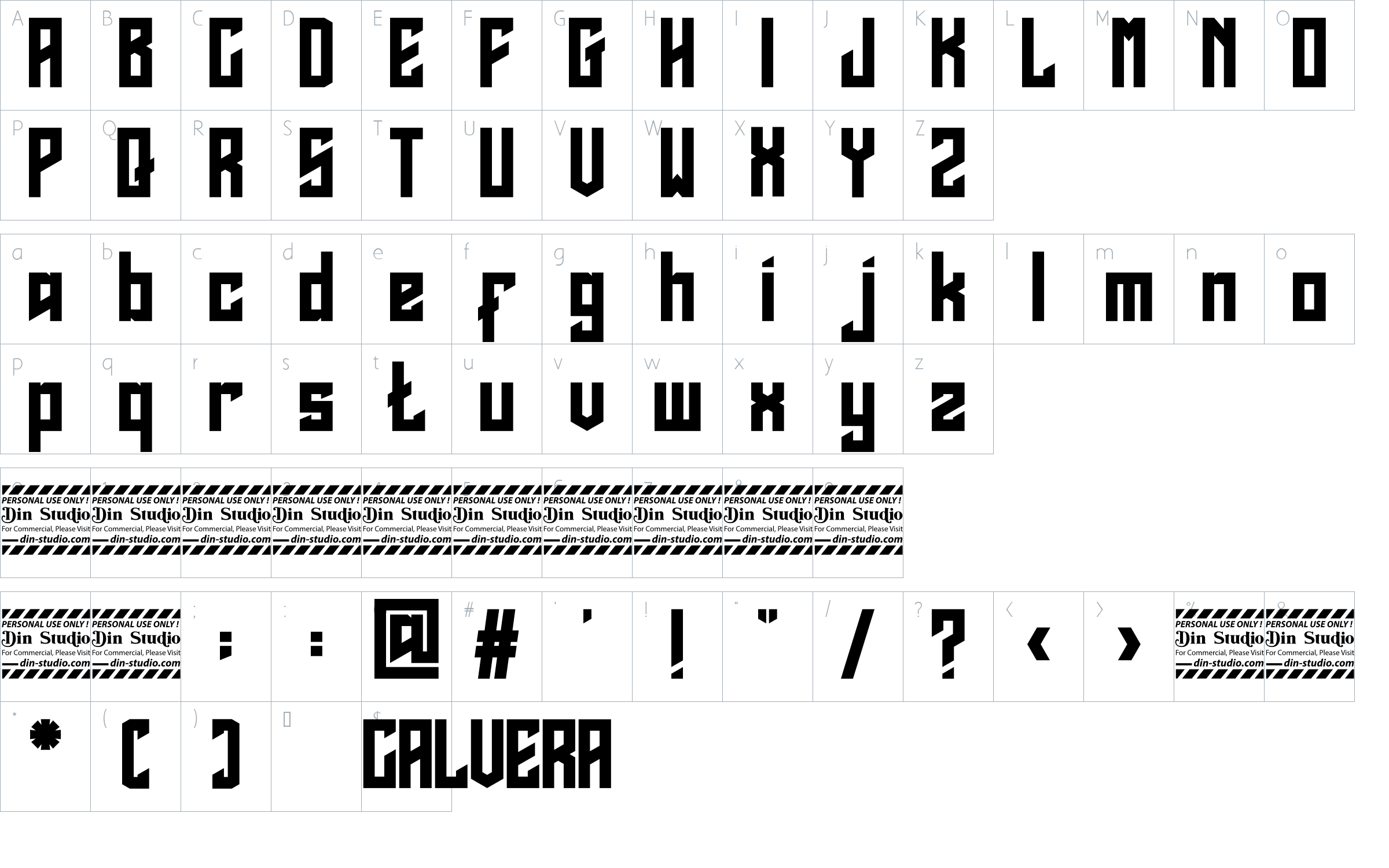 Calvera font - clickfreefonts
