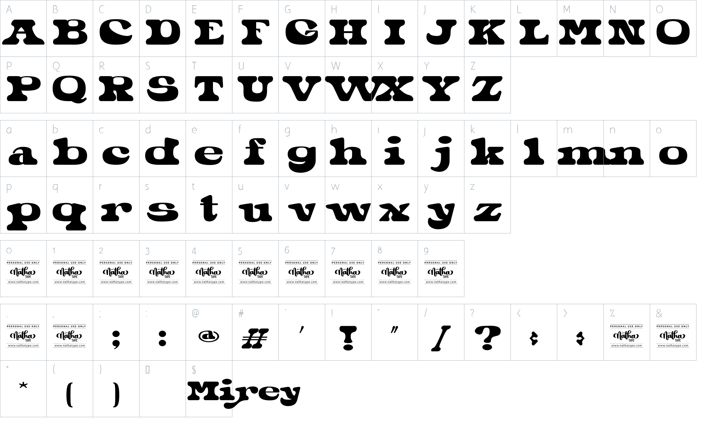 Mirey font - clickfreefonts
