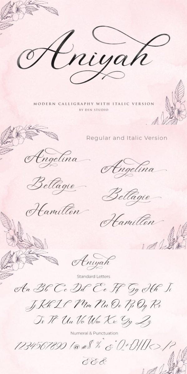 Aniyah font - clickfreefonts