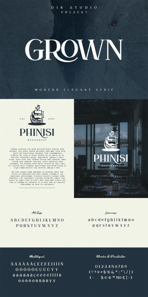 Grown font - clickfreefonts