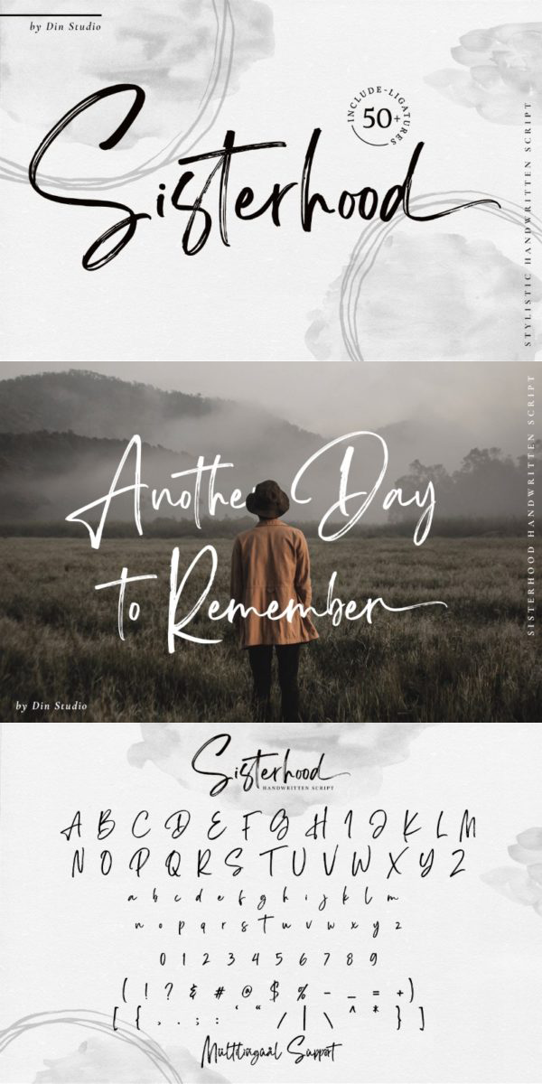 Sisterhood font - clickfreefonts