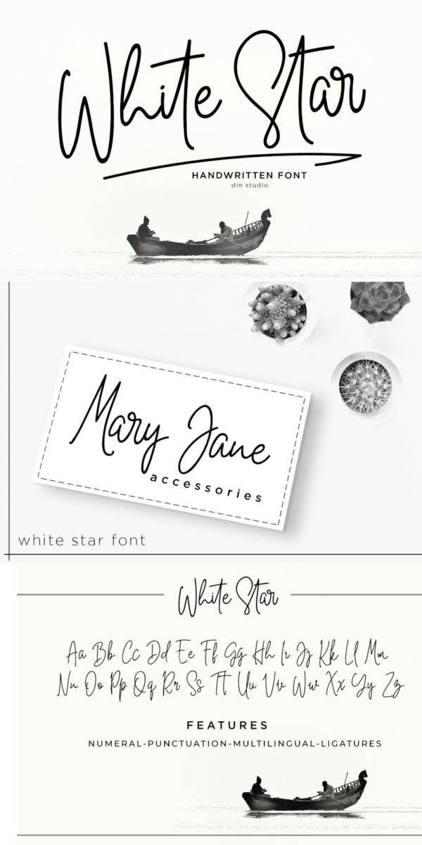 White Star font - clickfreefonts