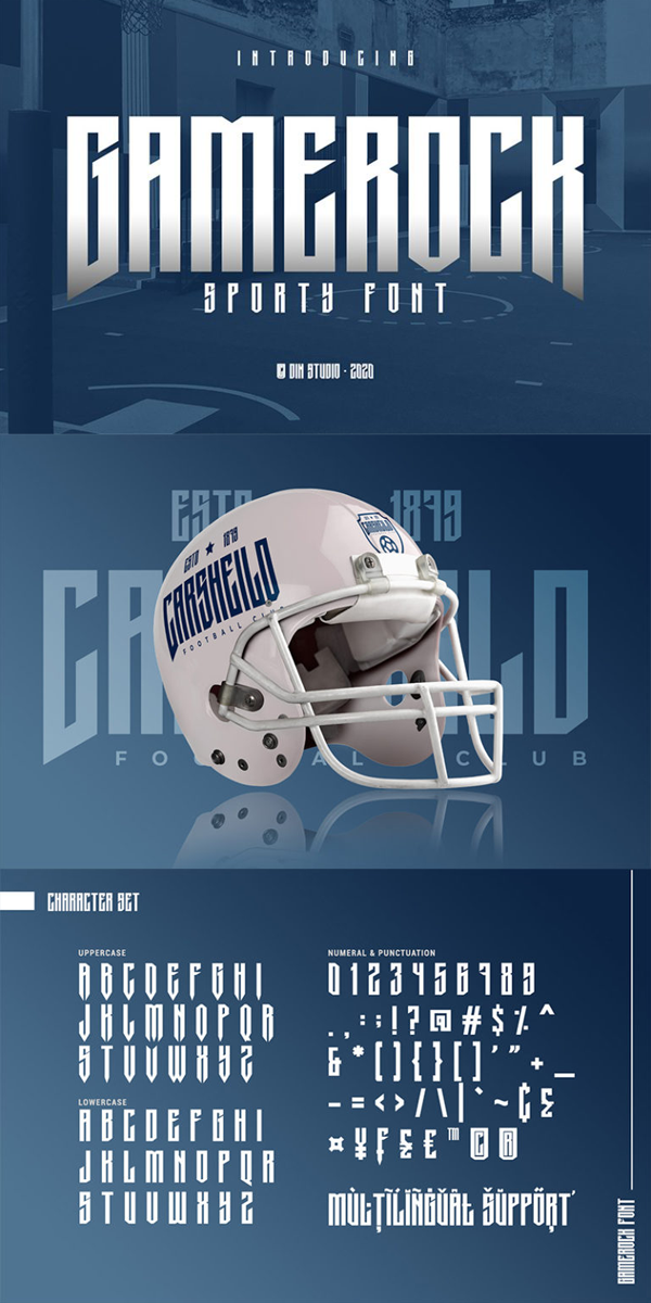 Gamerock font - clickfreefonts