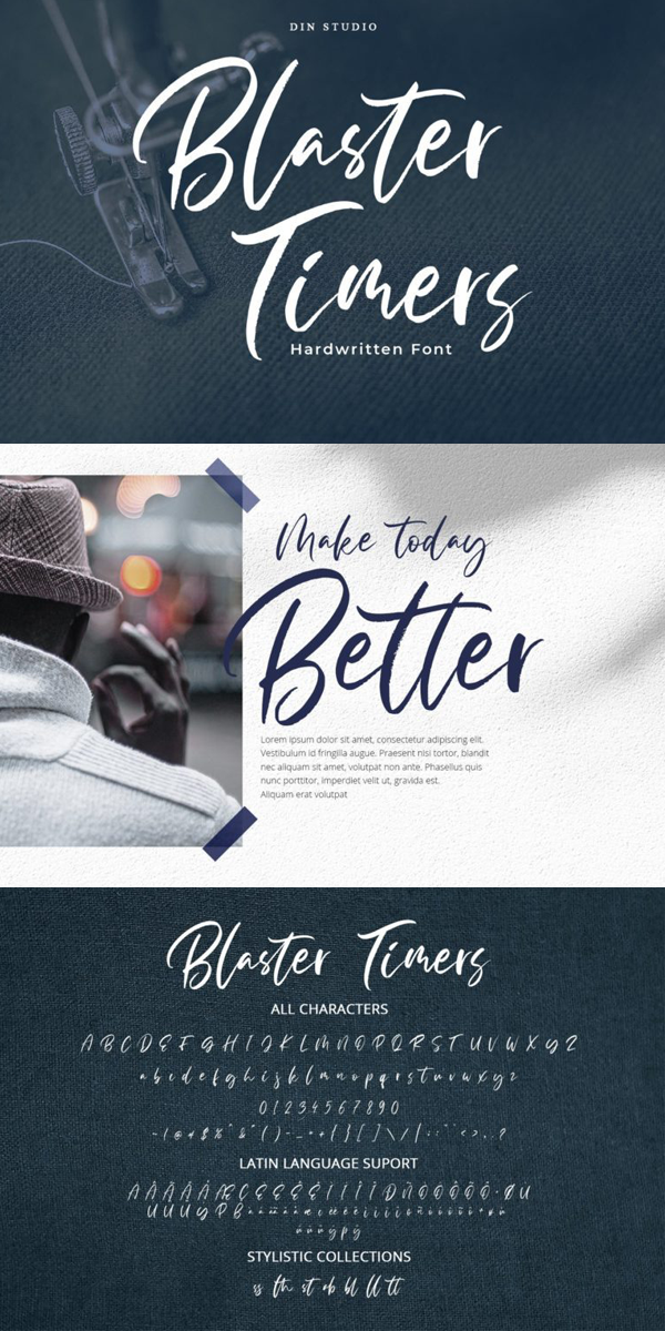 Blaster Timers font - clickfreefonts