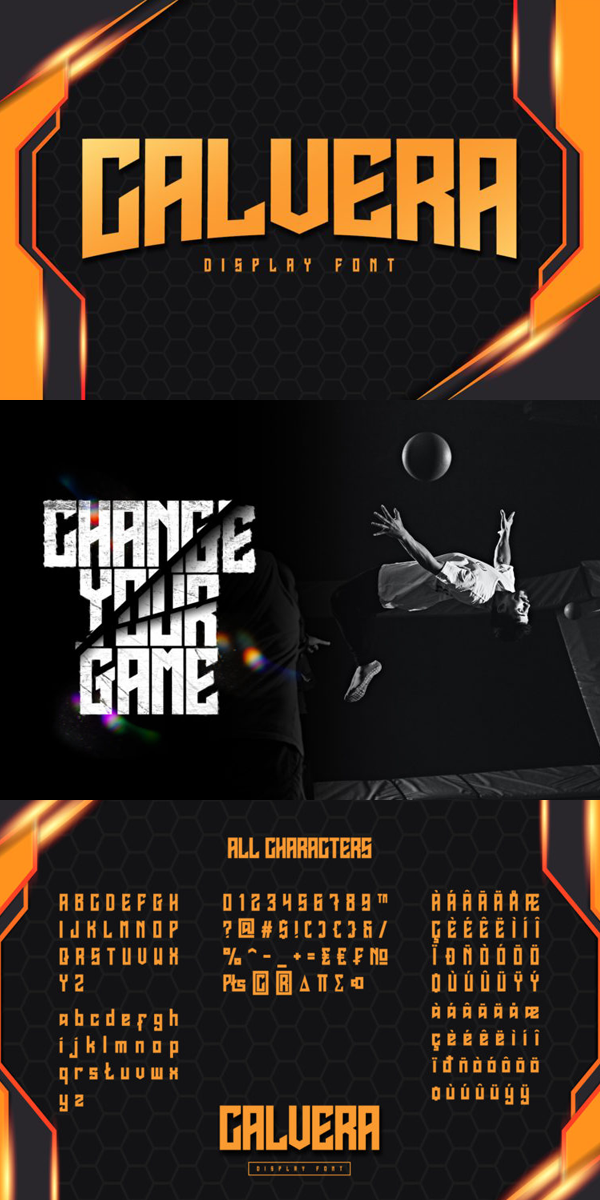 Calvera font - clickfreefonts