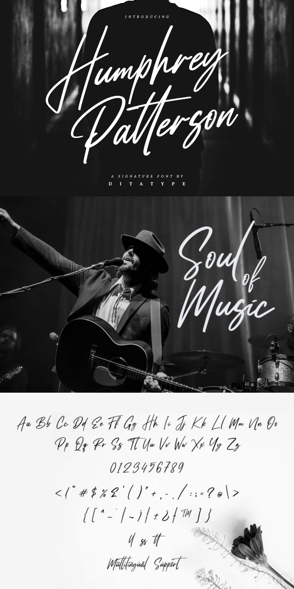Humphrey Patterson font - clickfreefonts
