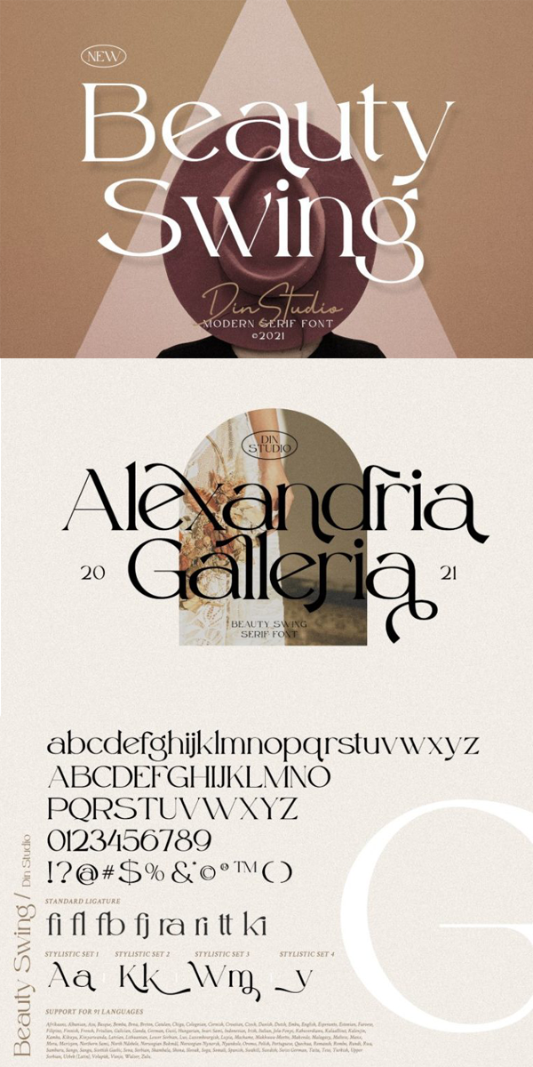 Beauty Swing font - clickfreefonts