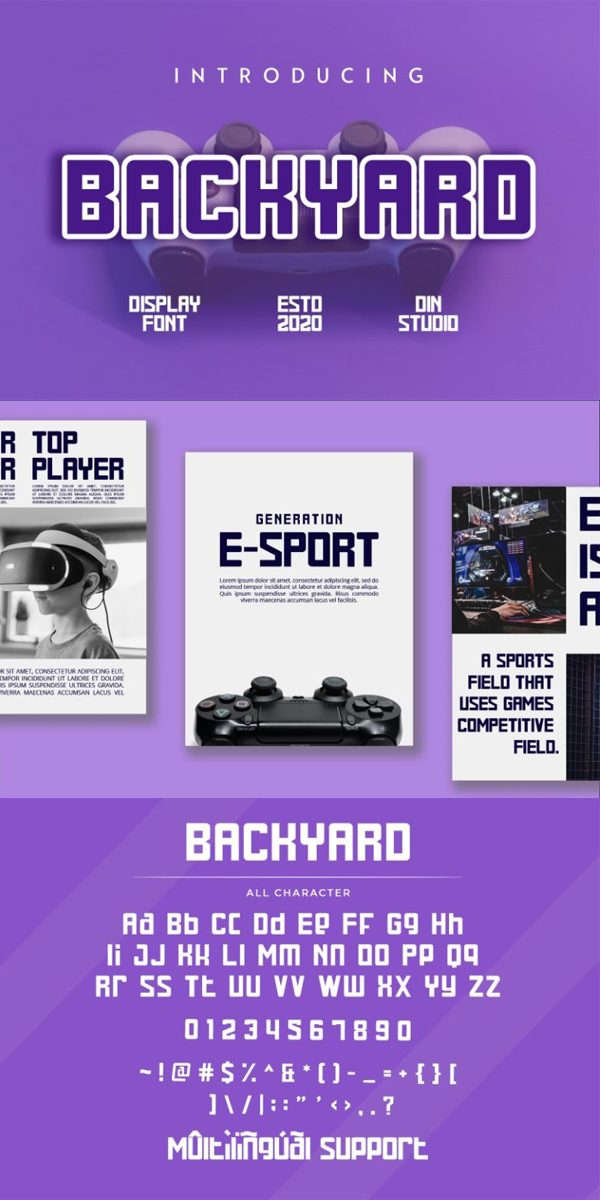 Backyard font - clickfreefonts