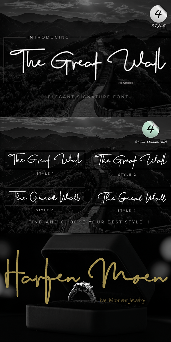 The Great Wall font - clickfreefonts
