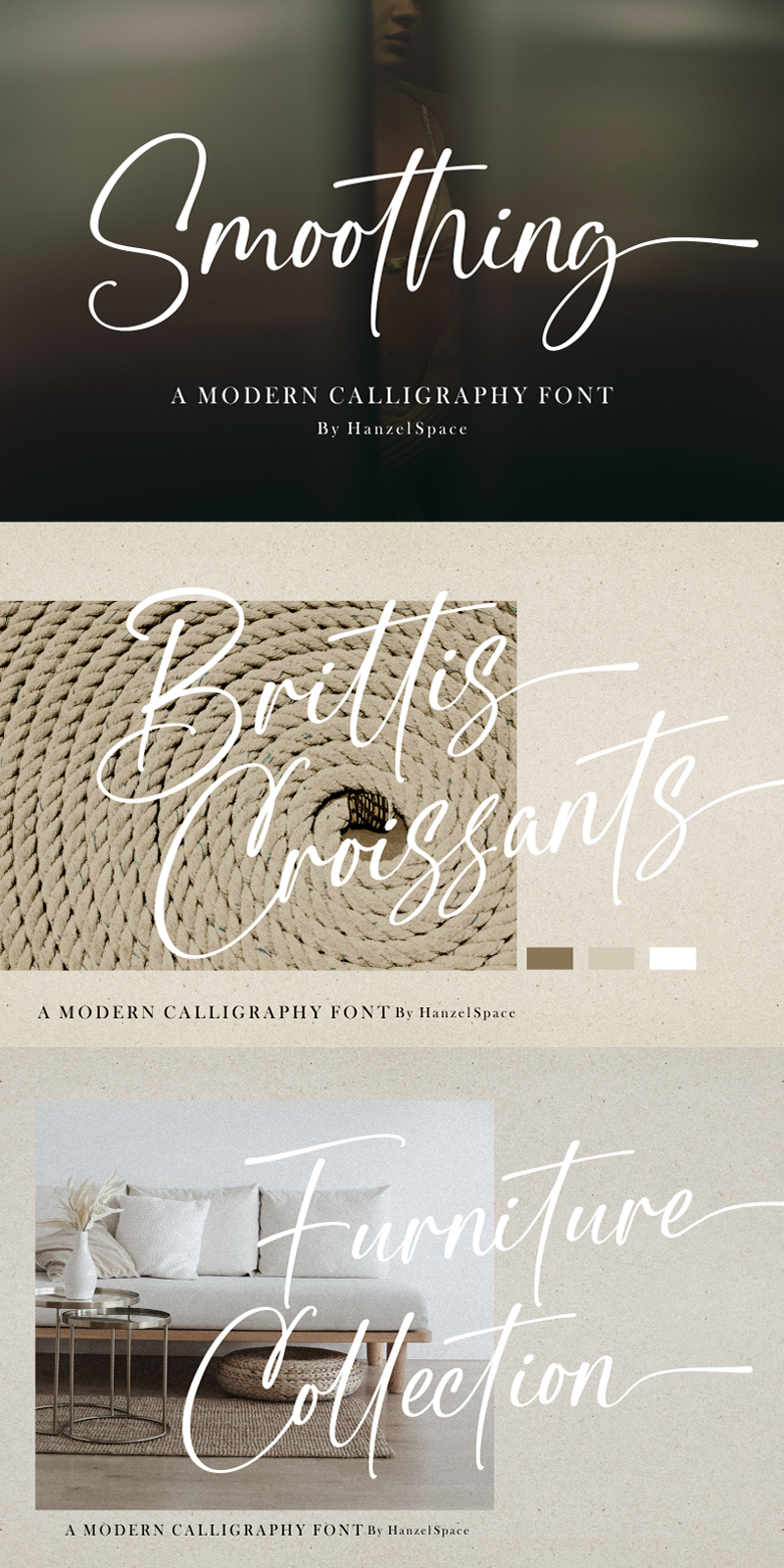 Smoothing – Modern Calligraphy Font font - clickfreefonts